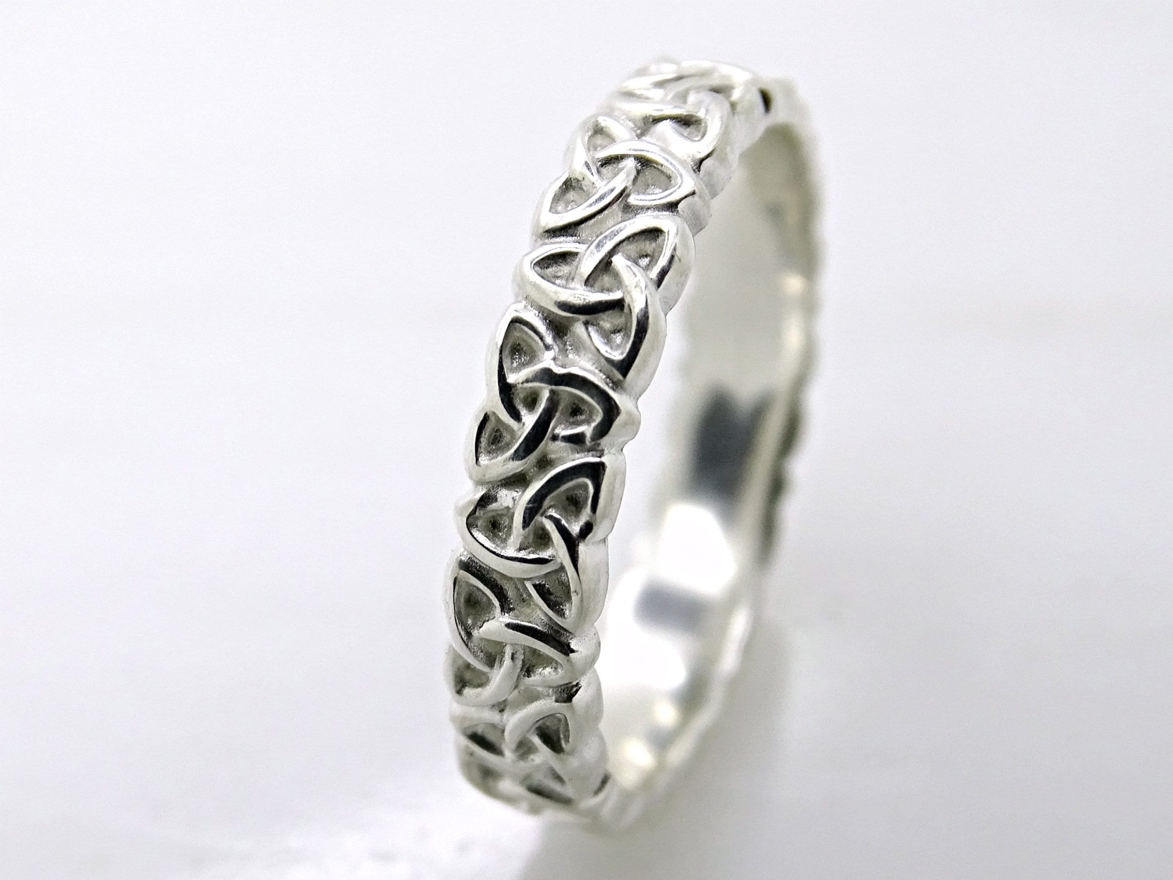 Celtic Knot Ring Silver Trinity Knot Ring Viking Eternity Ring | Etsy