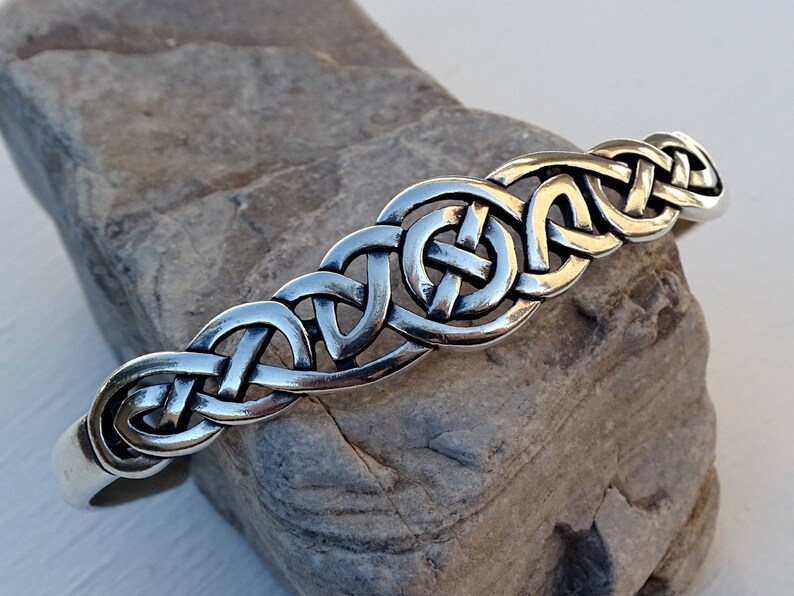 Celtic Cuff Bracelet Silver Silver Mens Cuff Celtic Knot - Etsy