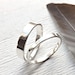 Simple Silver Ring Set Engagement Ring Set Matching Wedding - Etsy