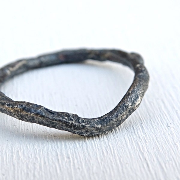 Rustic Wedding Band - Etsy