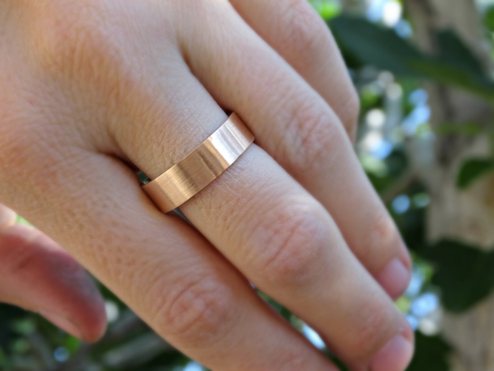Mens Wedding Band Bronze Wedding Ring Mens Ring Silver - Etsy