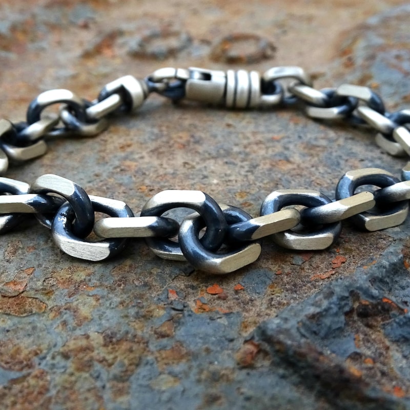 Big Silver Chains for Men - Etsy