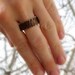 Bronze Wedding Ring Men Cool Mens Ring Bronze Silver Rugged - Etsy