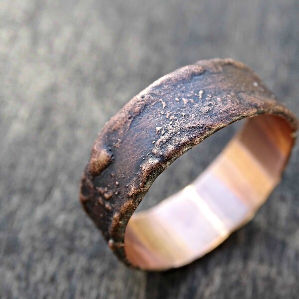 Wood Grain Ring - Etsy