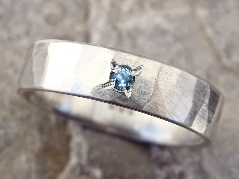 Wedding Ring Silver Engagement Ring Proposal Ring Mens | Etsy