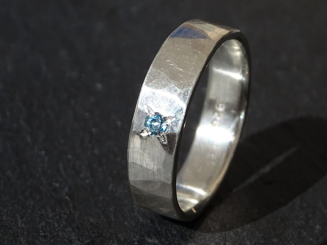 Wedding Ring Silver Engagement Ring Proposal Ring Mens - Etsy