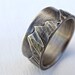 Silver Mountain Range Ring Outdoor Wedding Ring Silver - Etsy