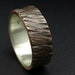 Bronze Wedding Ring Men Cool Mens Ring Bronze Silver Rugged - Etsy