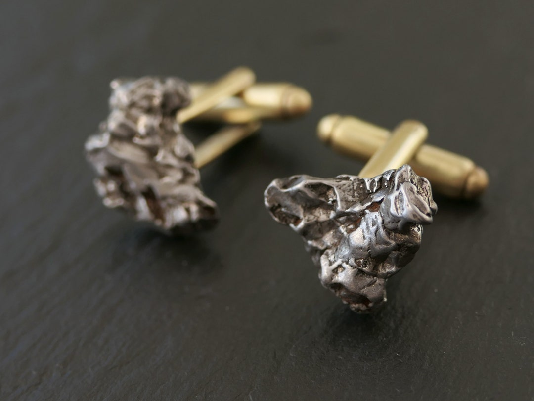 Meteorite Cufflinks, Campo Del Cielo Meteorite Cuff Links, Nerd Wedding ...