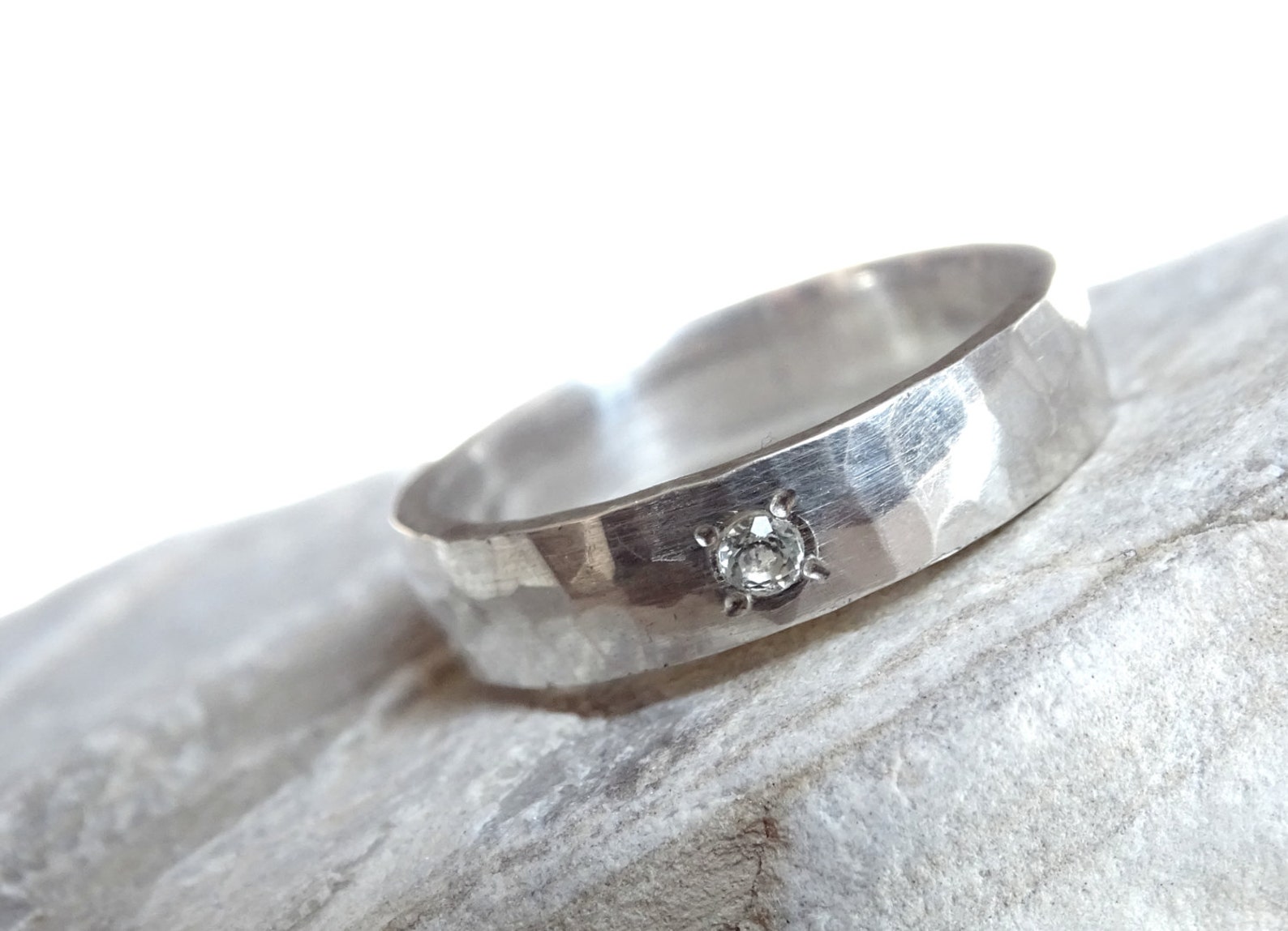 Wedding Ring Silver Engagement Ring Proposal Ring Mens - Etsy