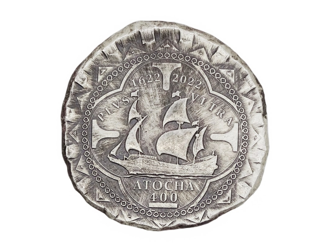 Atocha Coin Silver, Commemorative Atocha Coin, Silver Shipwreck Coin ...