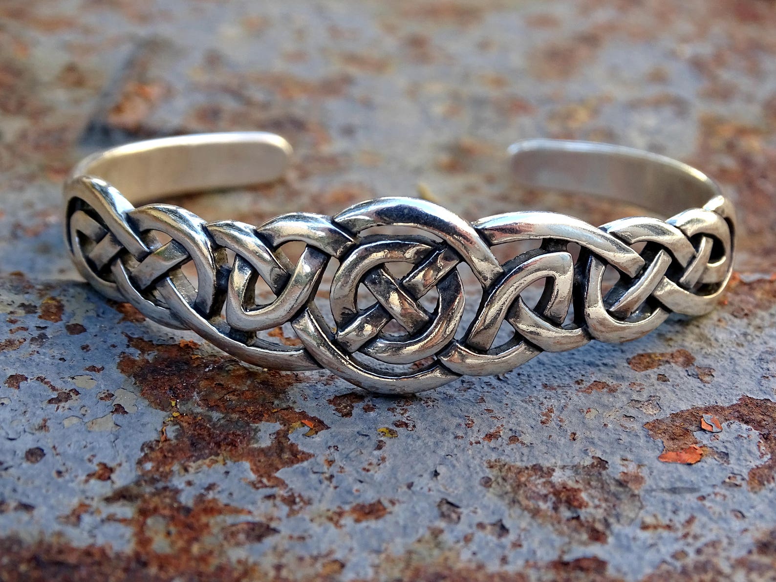 Celtic Cuff Bracelet Silver Silver Mens Cuff Celtic Knot - Etsy