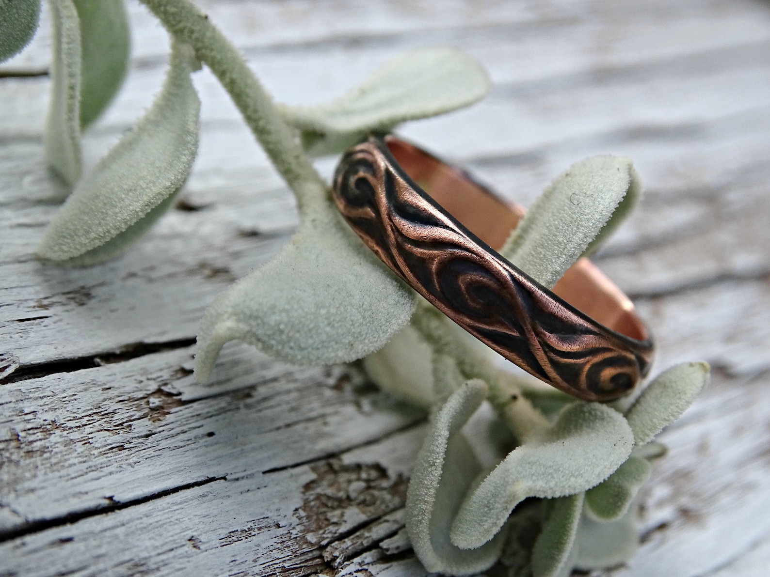 Textured Copper Ring, Medieval Wedding Ring, Copper Wedding Band Viking ...