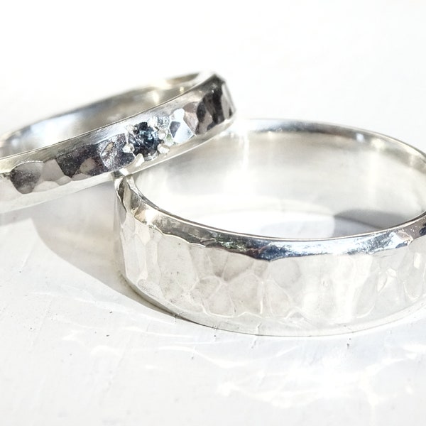 Rustic Wedding Ring - Etsy