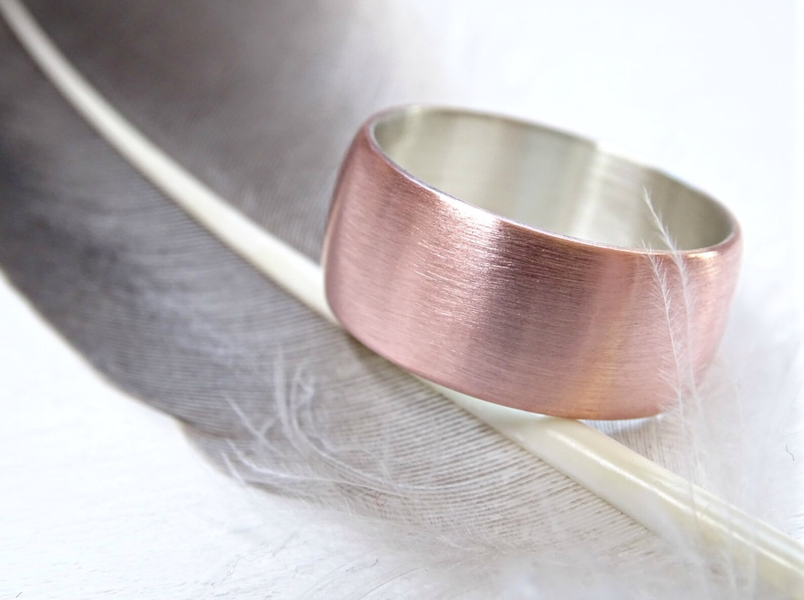 Copper wedding ring mens promise ring bold copper ring | Etsy