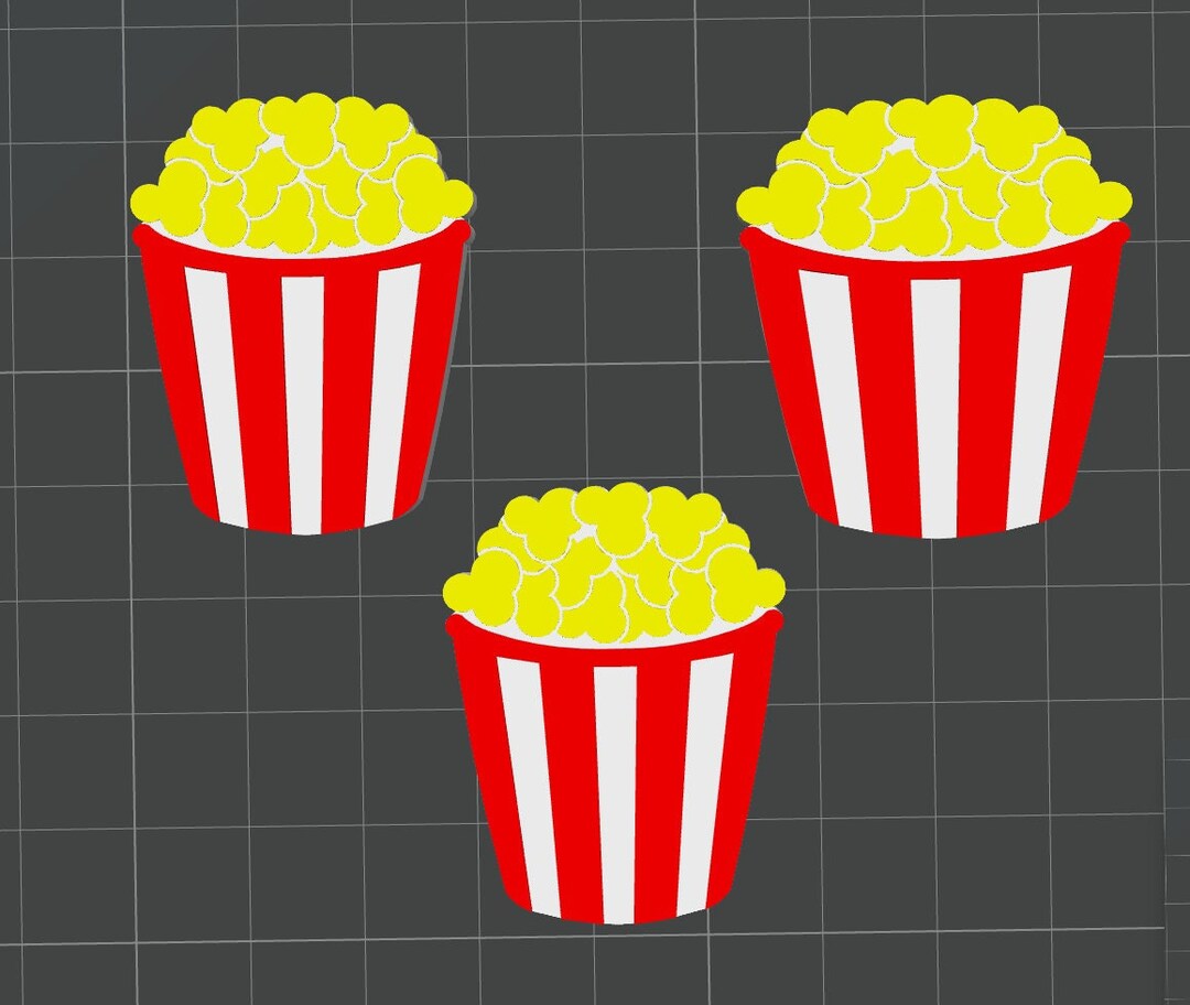 Popcorn Straw Topper Buddy STL File for 3D Printing 8mm 8.5mm 9mm 11 ...