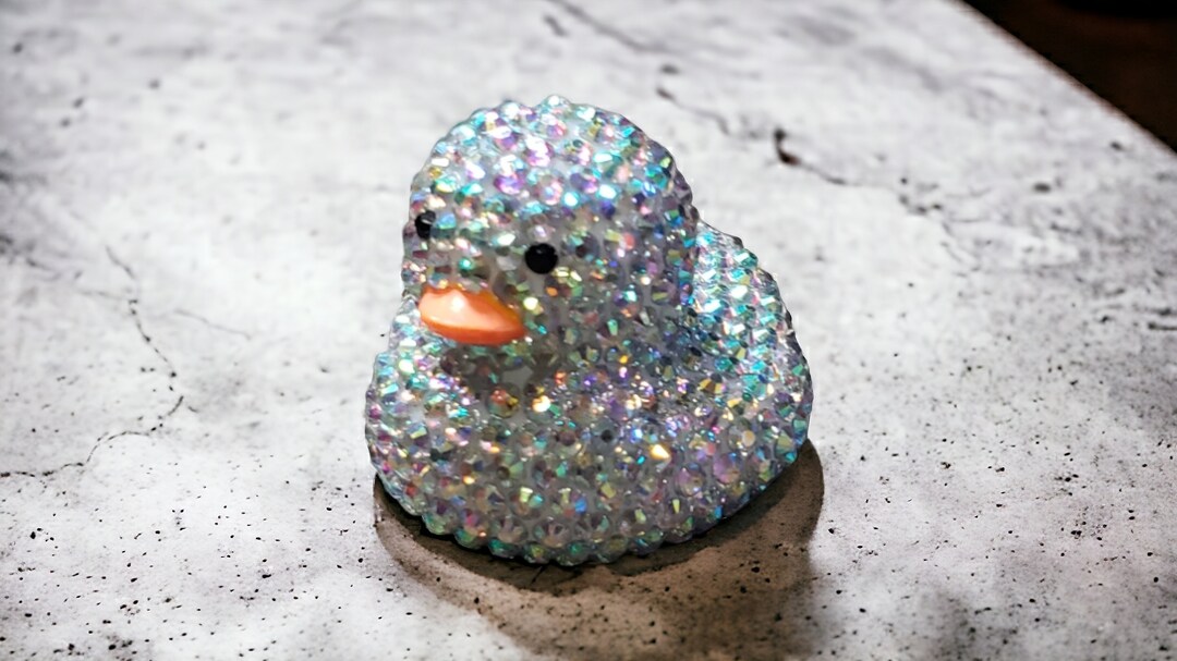 Rainbow Sparkling Rhinestone Bling Ducks Handcrafted Luxury Décor - Etsy