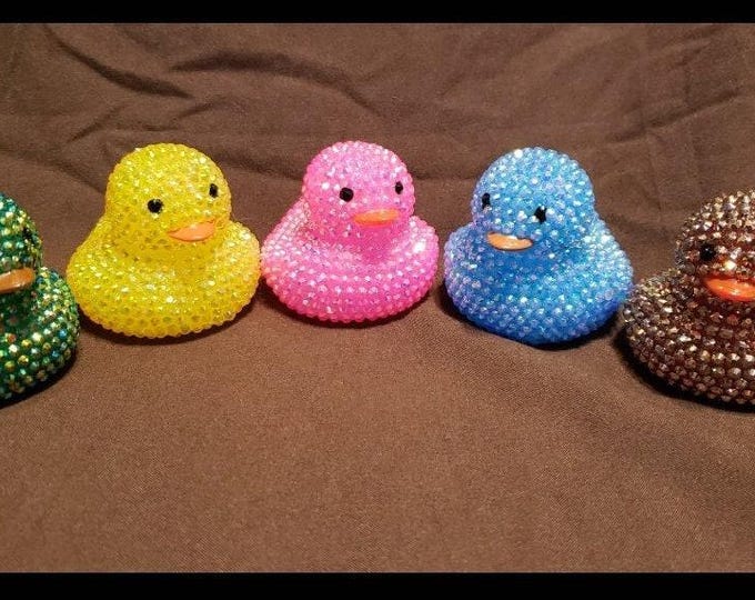 Dark Blue/light Blue Rubber Duck Duck/bling Ducks/sparkly Duck/duck ...
