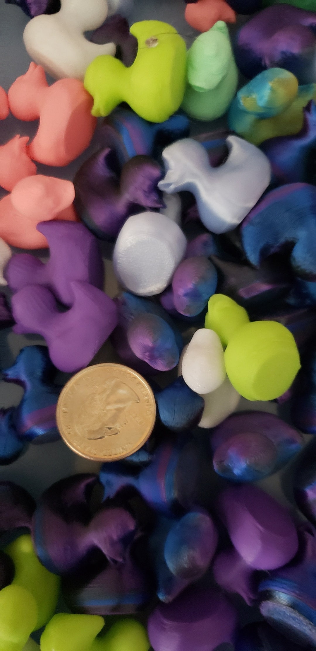 Mini 1 Inch 3D Printed Cruising Ducks Office Ducks Prank Ducks ...