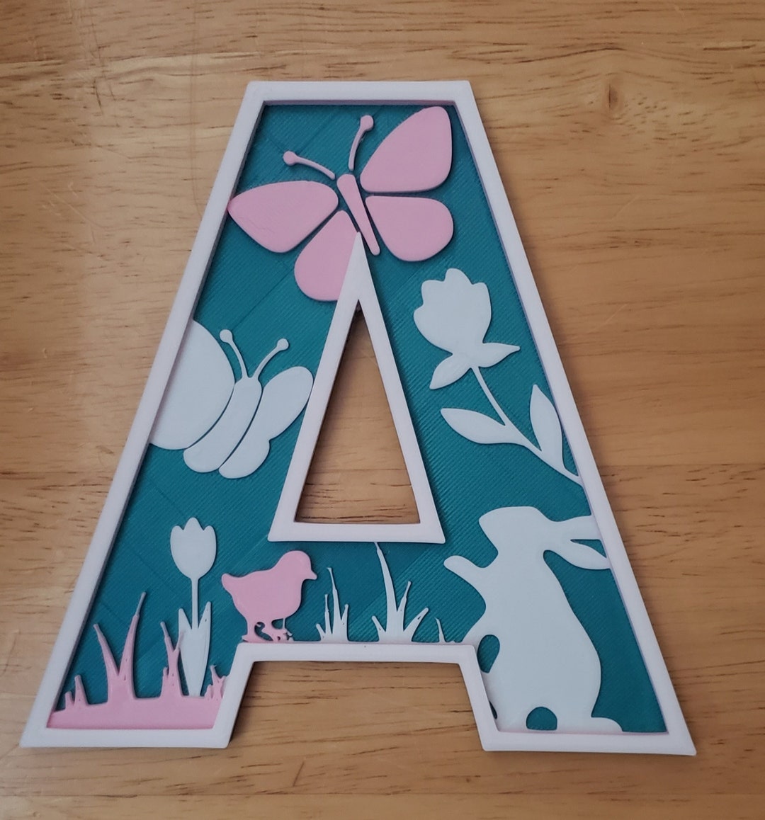 Custom 3D Printed Spring Letter Sign Personalized Home Decor - Etsy
