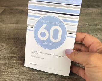Countdown to Graduation College Edition 60-day Tear-off - Etsy