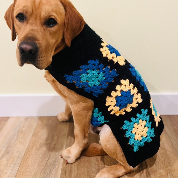 Granny Square Dog Sweater Pattern - Etsy
