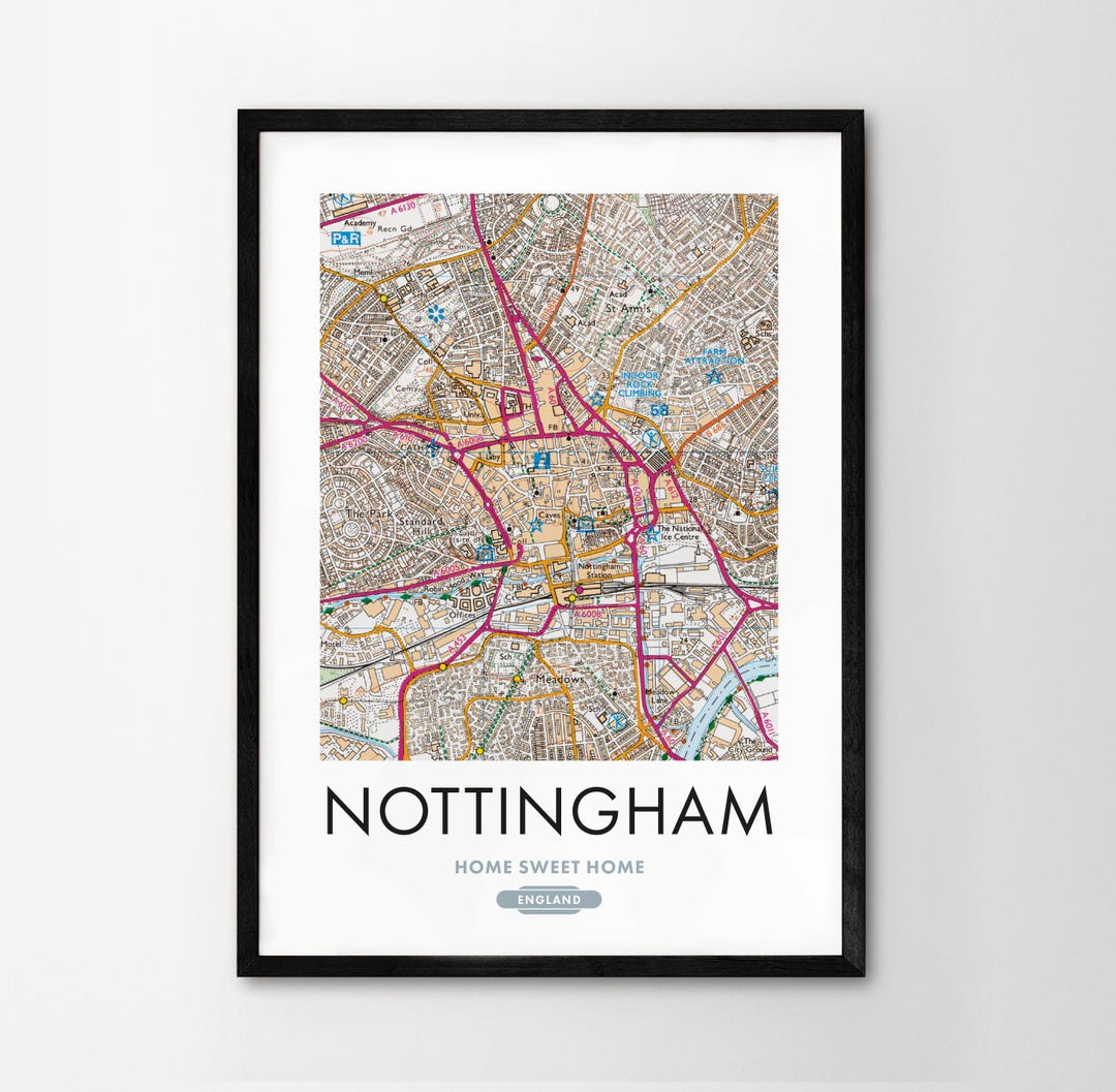 Use Any UK Post Code Personalised Custom Made UK Map Print OS Maps ...