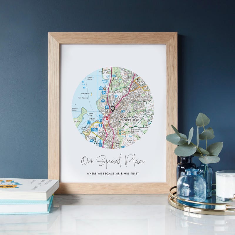Framed Os Map - Etsy UK