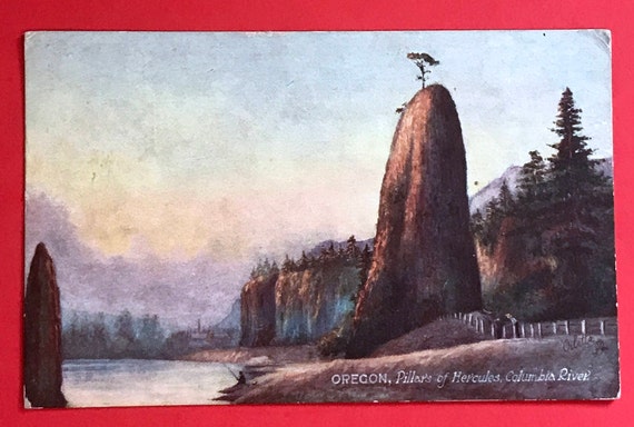 Antique 1910 View Postcard Pillars of Hercules Columbia - Etsy