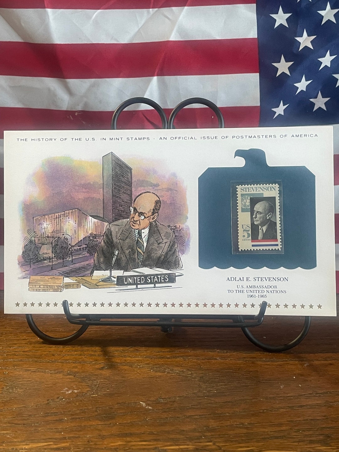 Adlai Stevenson Stamp: 1965 US Mint, Postmasters of America Issue - Etsy