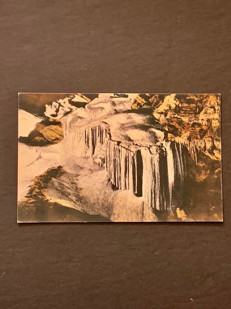 Vintage Hand Colored Postcard, the Snowdrift, Endless Caverns, New ...