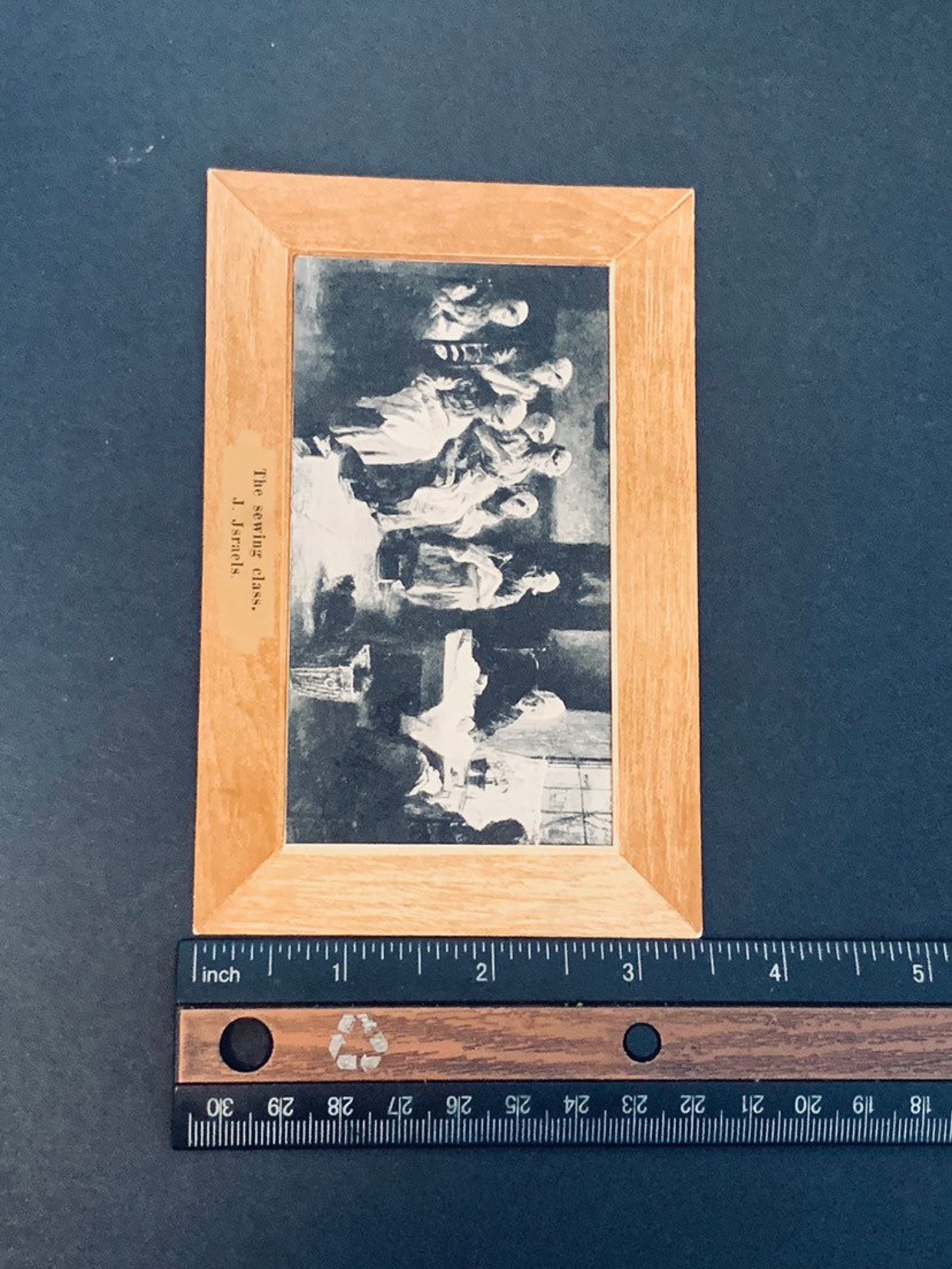 Vintage Fine Arts Postcard Fine Art Painting the Sewing - Etsy