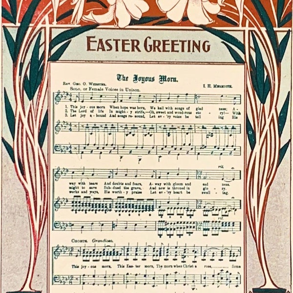 Easter Postcard - Etsy