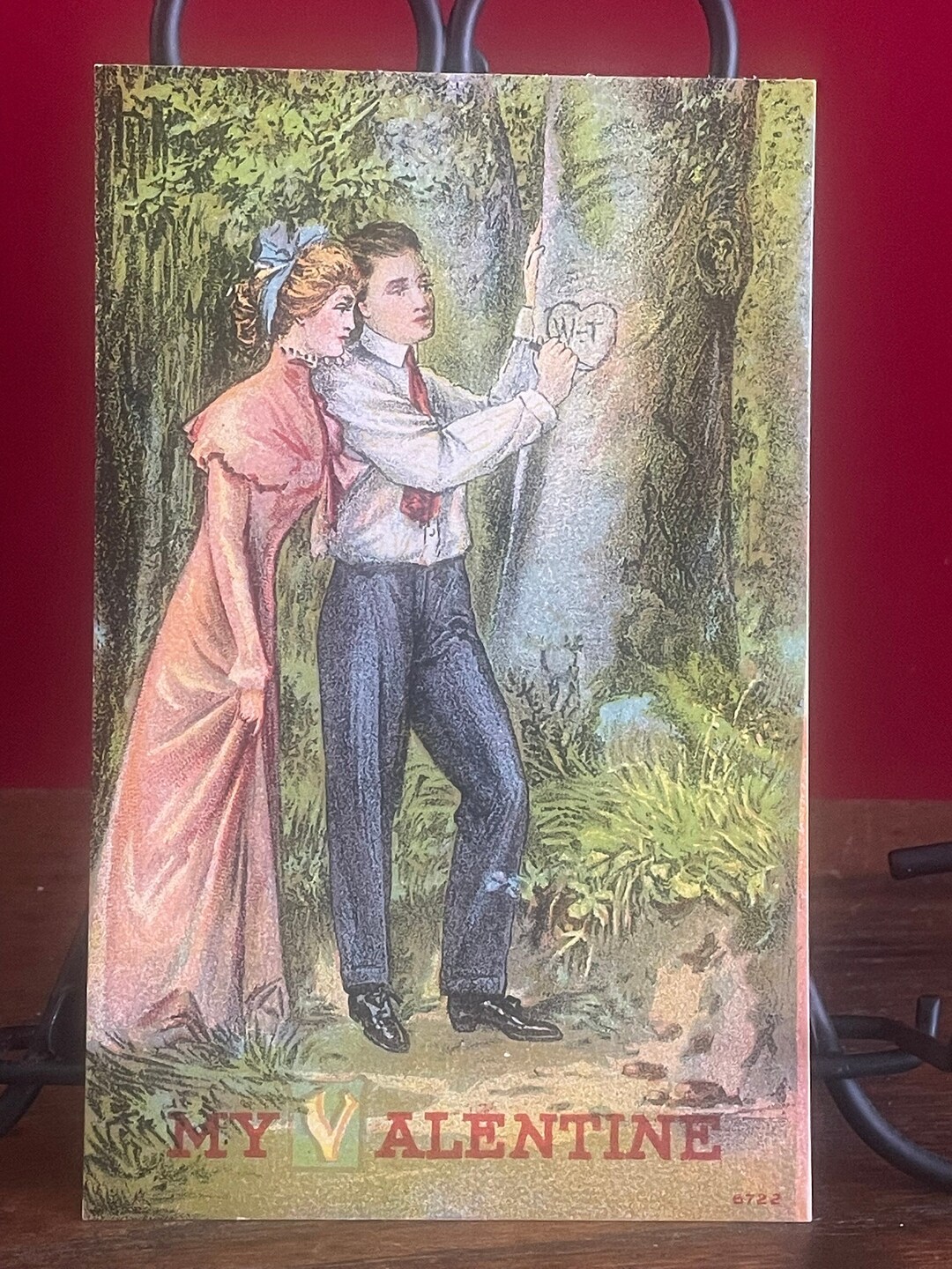 VA1G, Rare, Antique, Valentine Postcard, My Valentine, Two Lovers ...