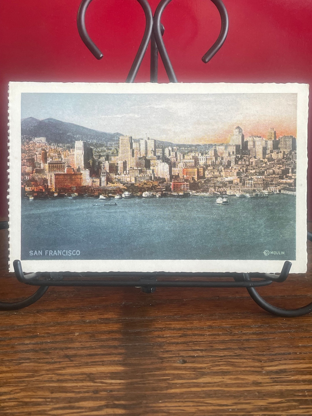 VW24G, Vintage, View, Postcard, San Francisco Skyline, Gabriel Moulin ...