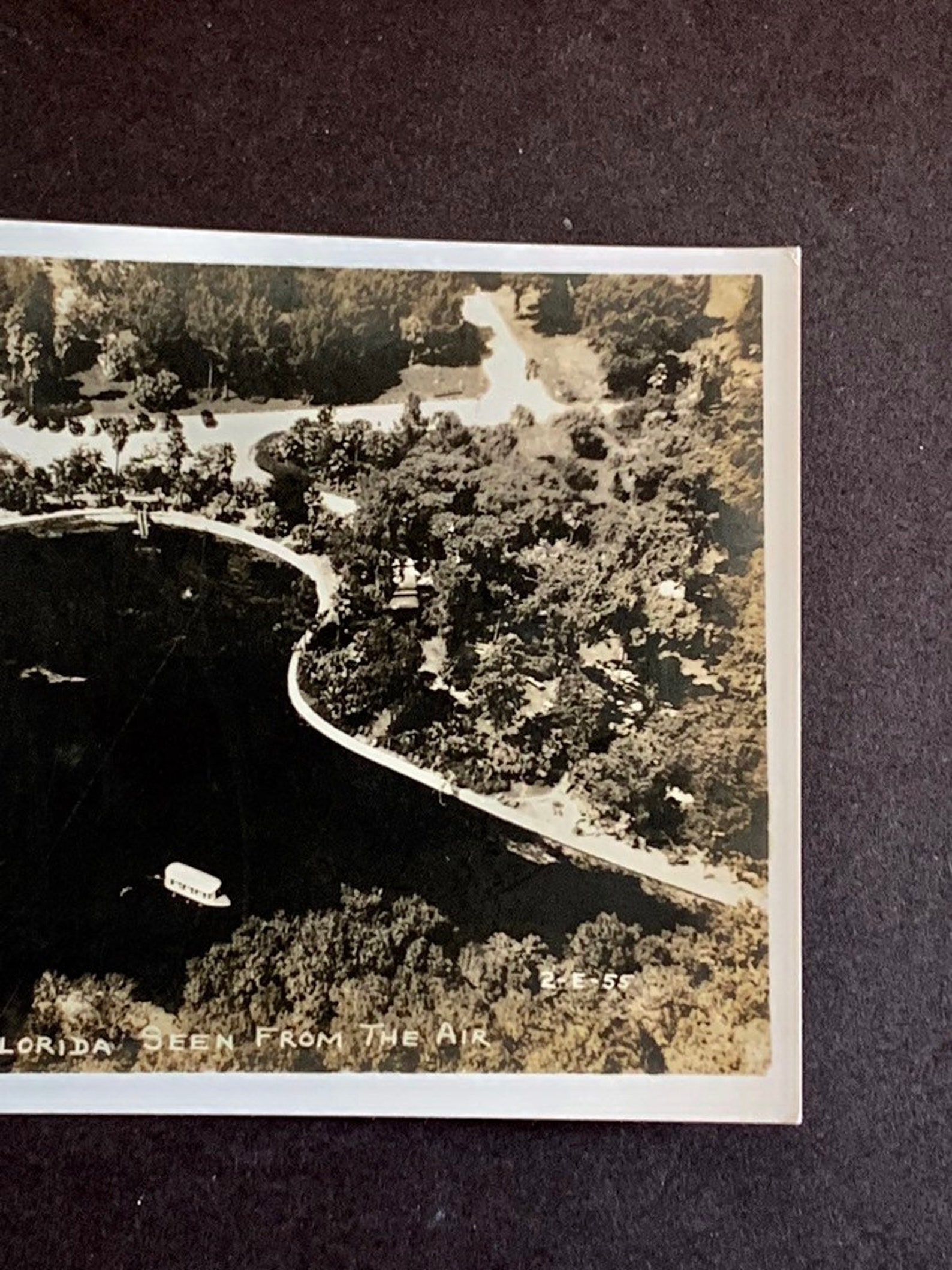 Vintage Real Photo Postcard, Silver Springs, Florida, Seen From the Air ...