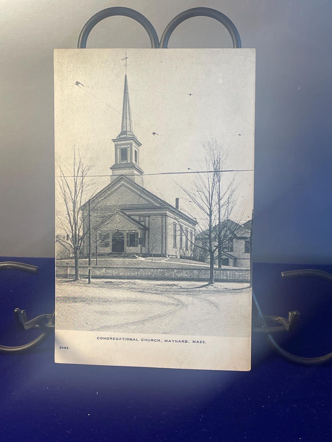 RP07G, MASSACHUSETTS, Vintage Photo Postcard, Congregational Church ...