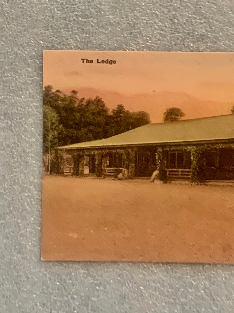 Vintage Hand Colored Postcard the Lodge Endless Caverns New - Etsy