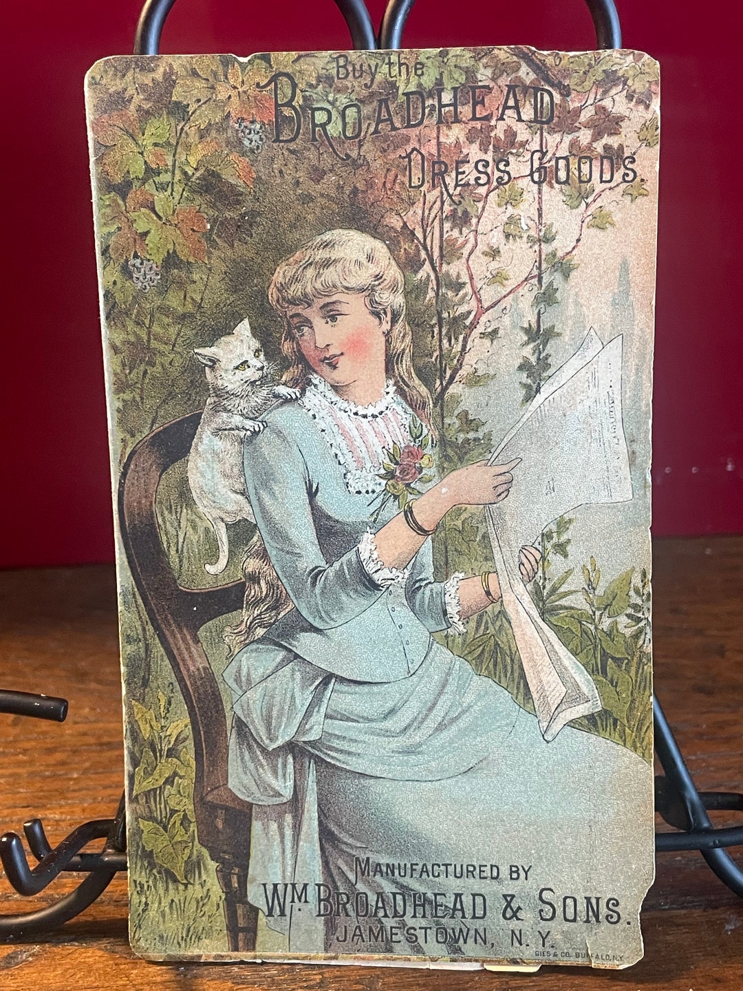 Victorian 1800s Booklet, Trade Card, Broadhead Dress Goods, Wm ...
