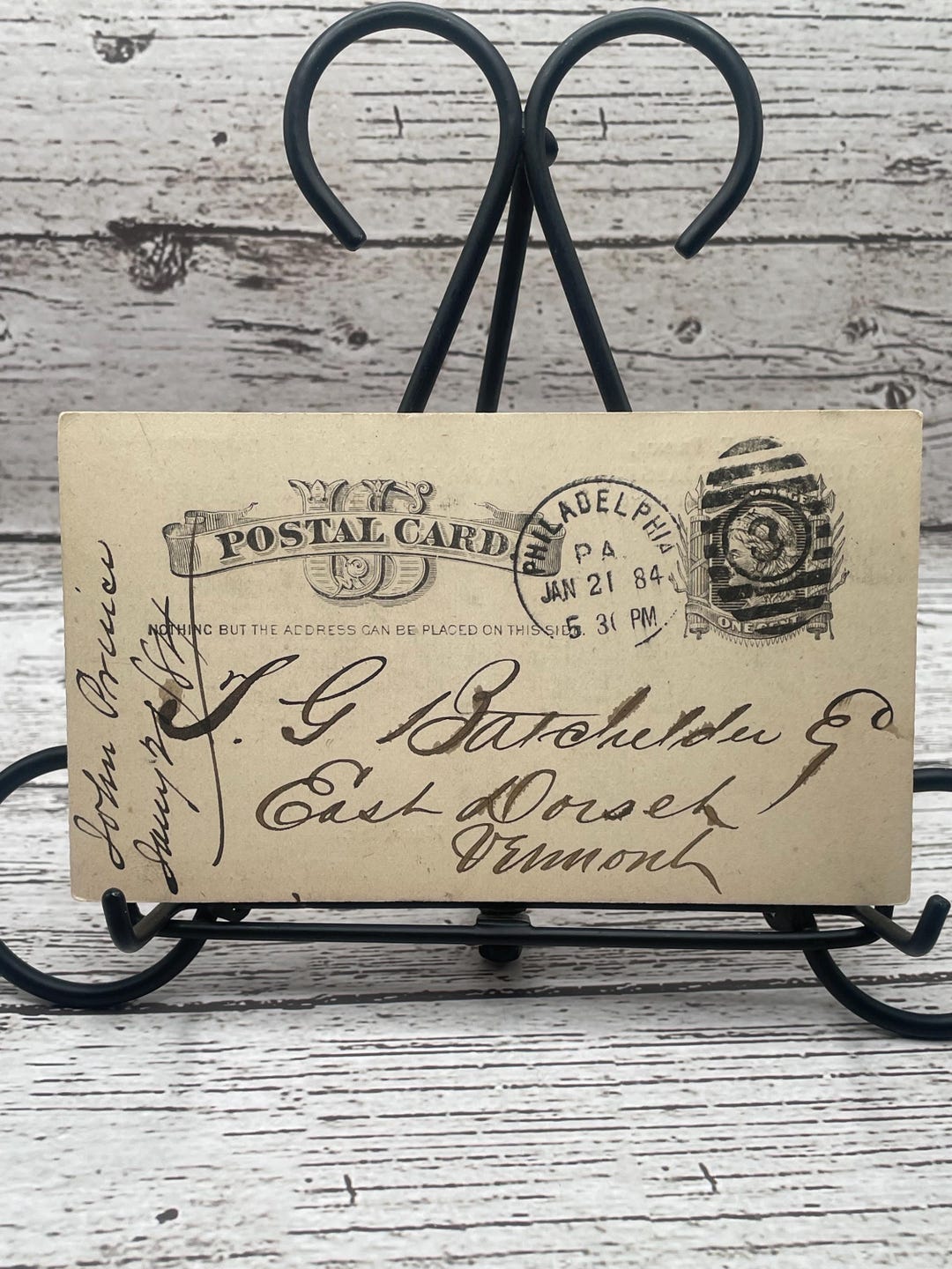 USPC16G, Antique, 1800s, U S Postal Card, 1 Cent, Samuel O Prince ...