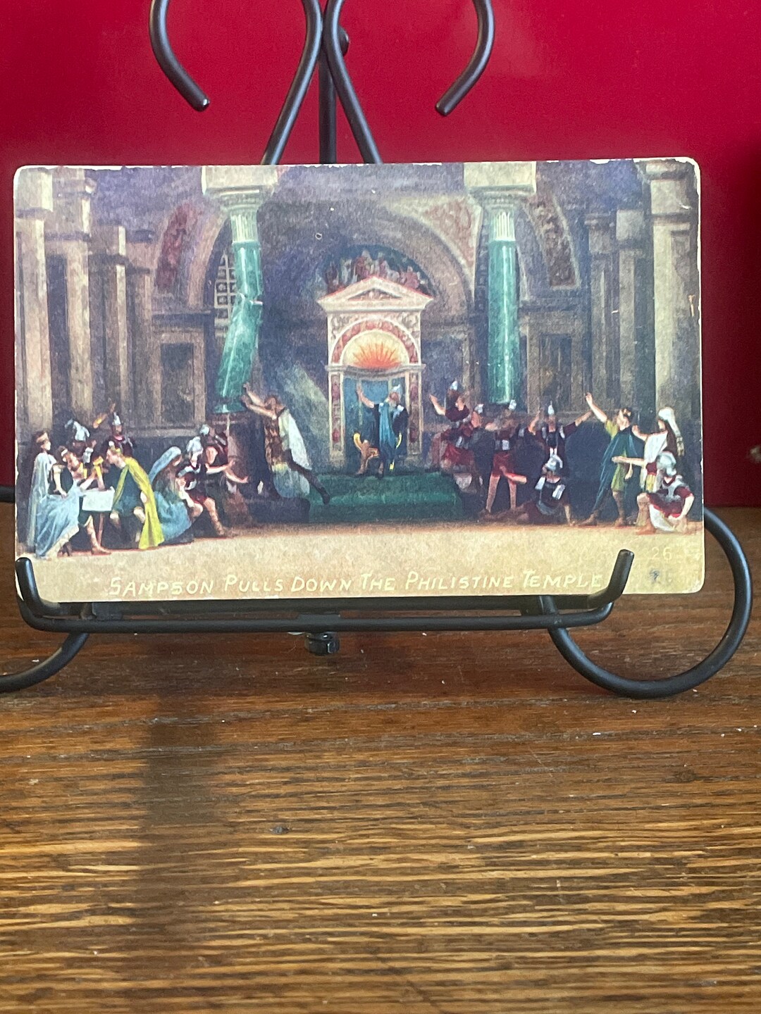 Antique Sampson and Philistine Temple Postcard: Early Divided Back Era ...