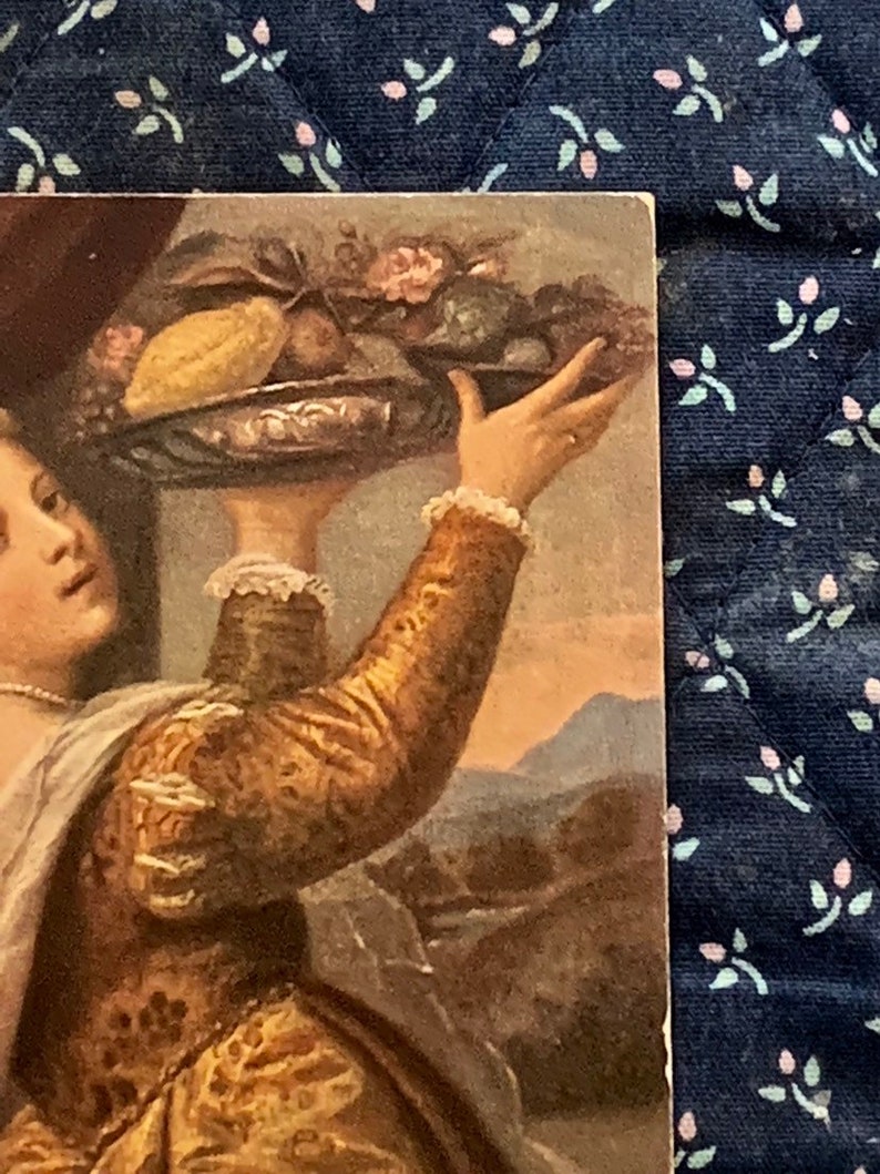 Antique Fine Arts Postcard, Fine Art Painting, Lavinia, Artist Tiziano ...