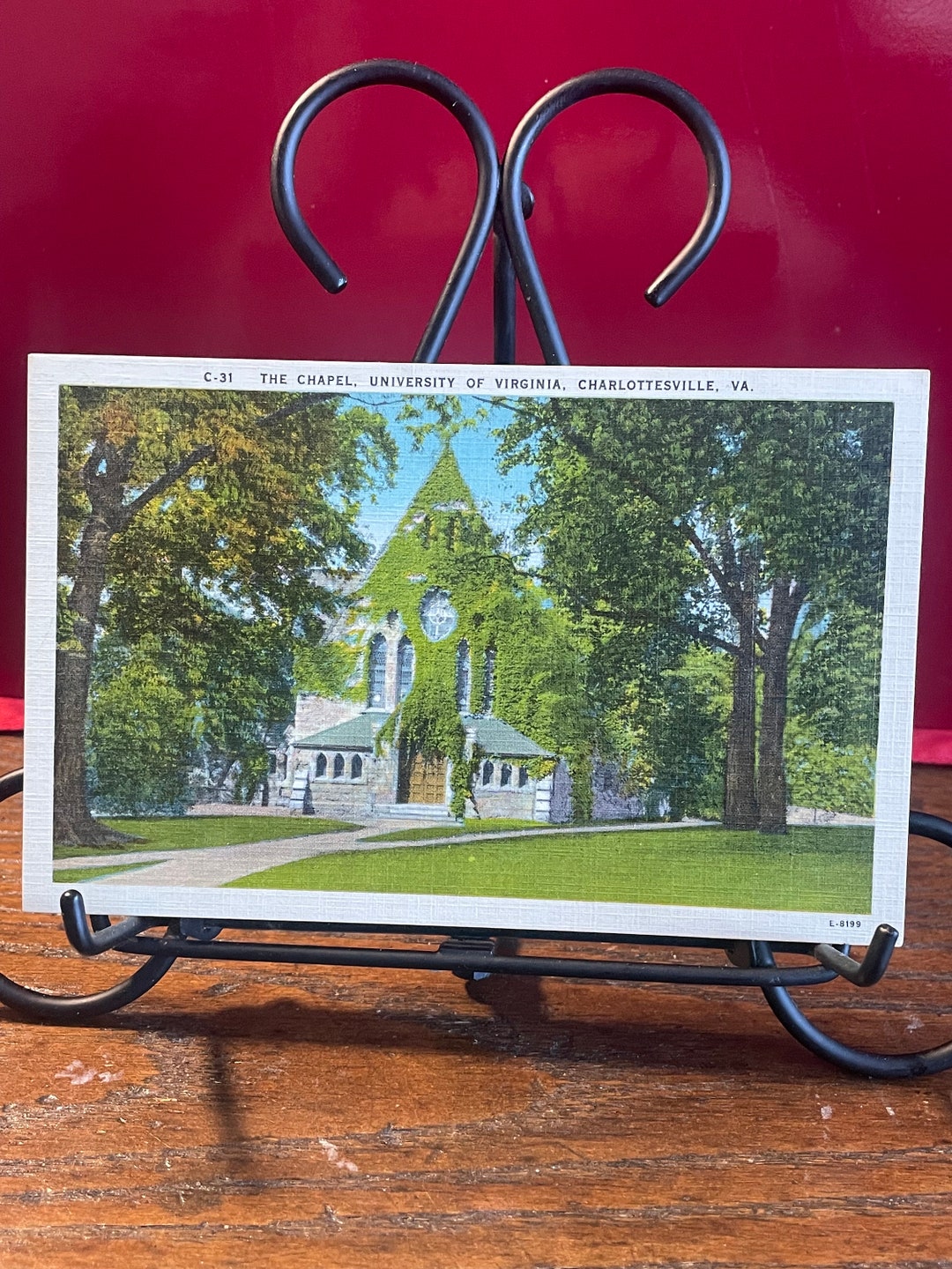 VW23G, Vintage, View, Postcard, the Chapel, University of Virginia ...