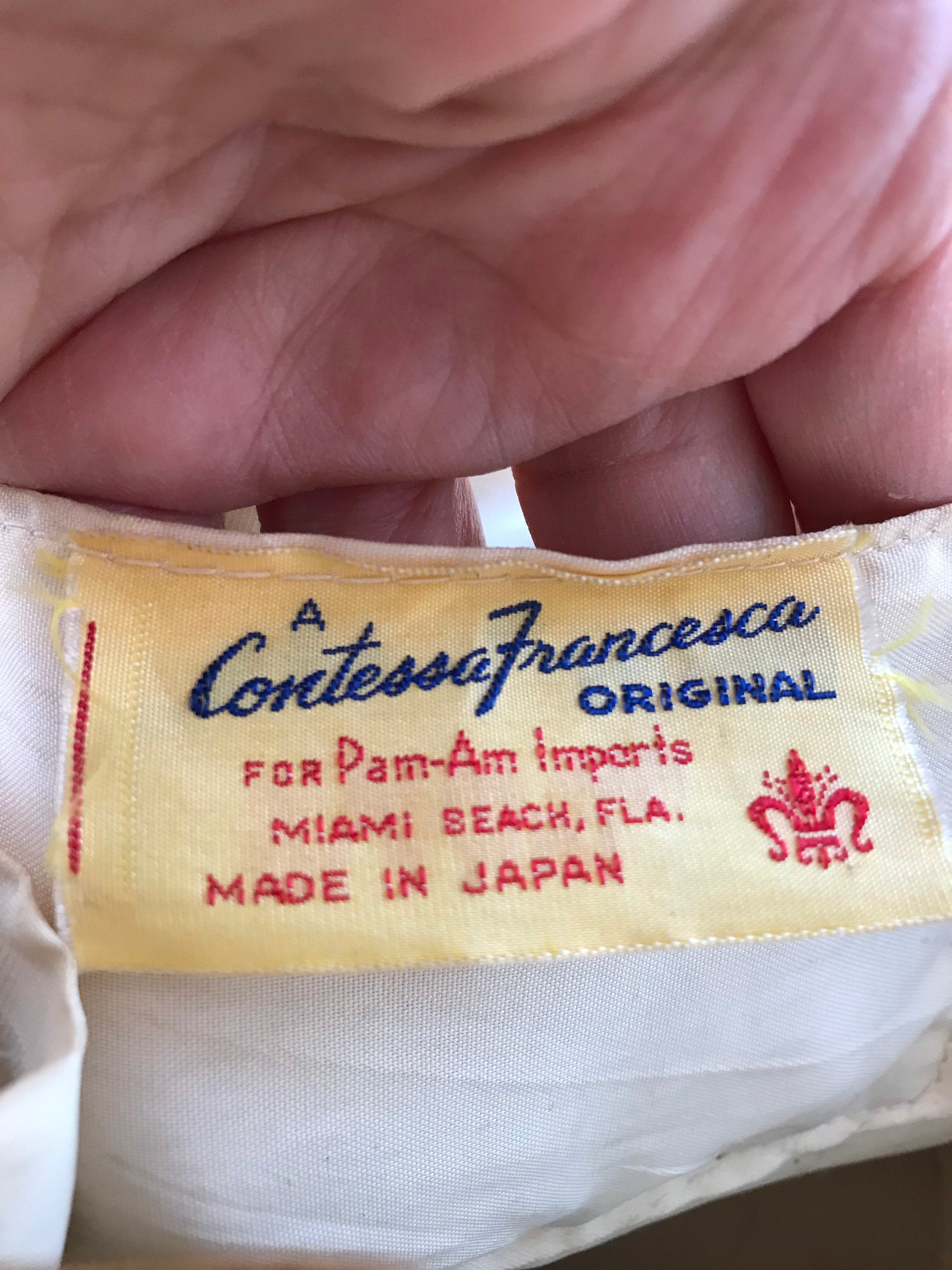 Contessa Francesca Original for Pam Am Import Miami Florida .made in ...