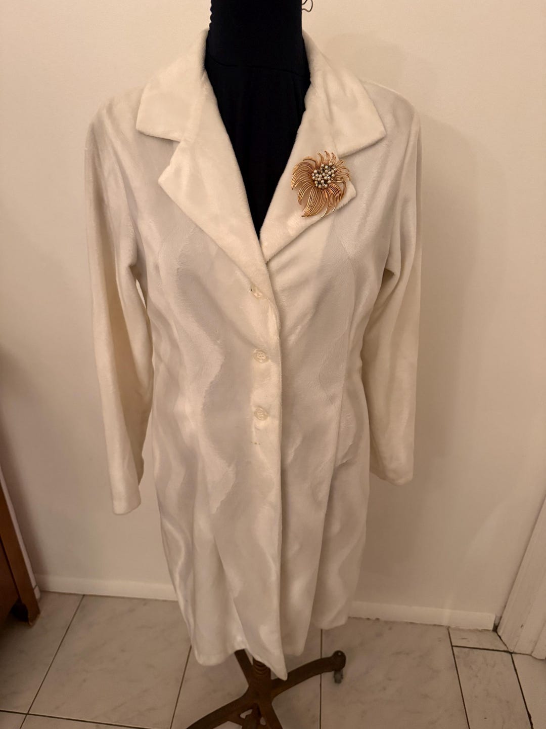 White Duster/coat Made by Tampa 1980's Size Small/medium - Etsy