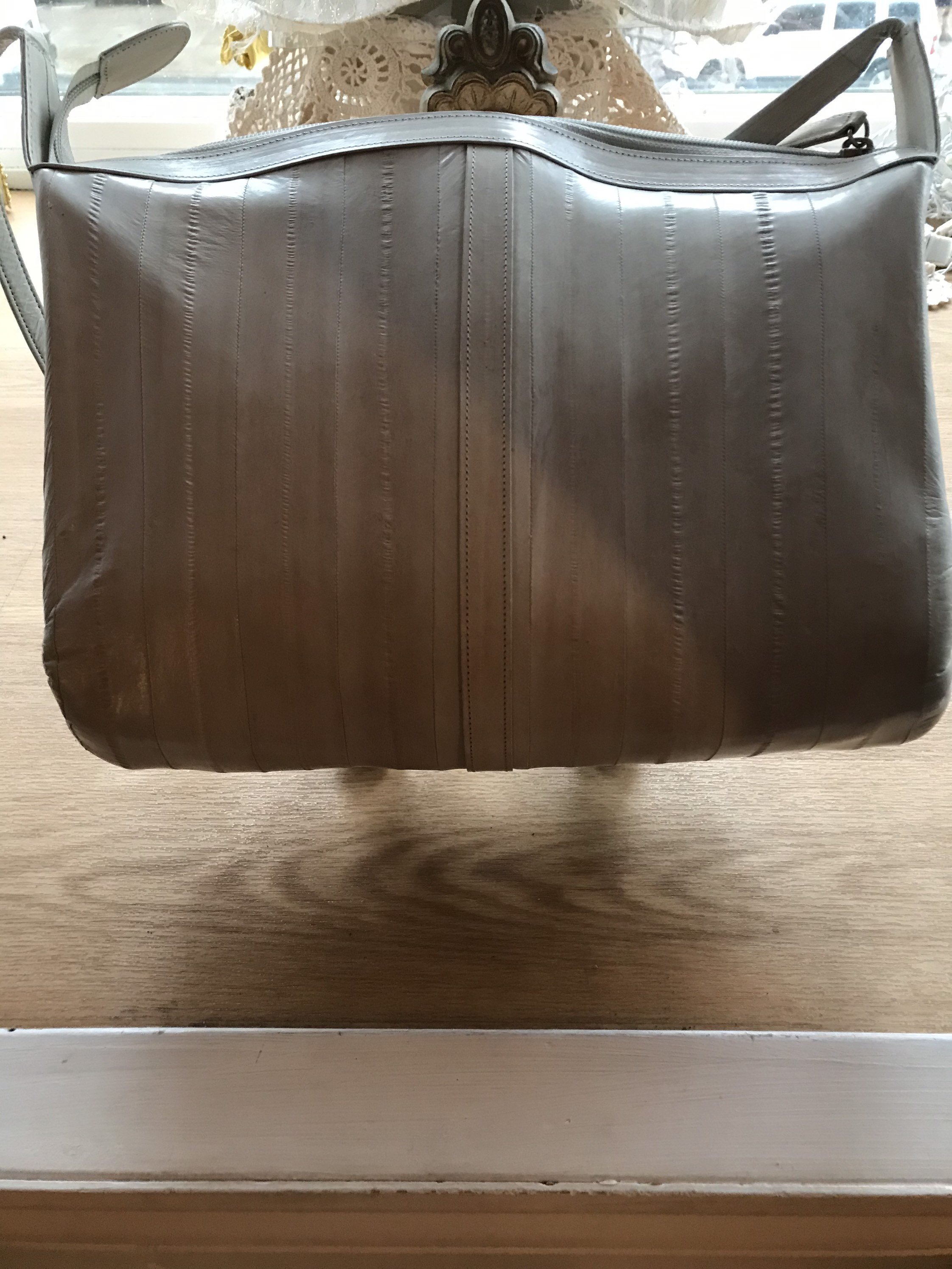 Vintage Lee Sands Eel Skin Purse. Retro 1980s Gray Eel Skin - Etsy