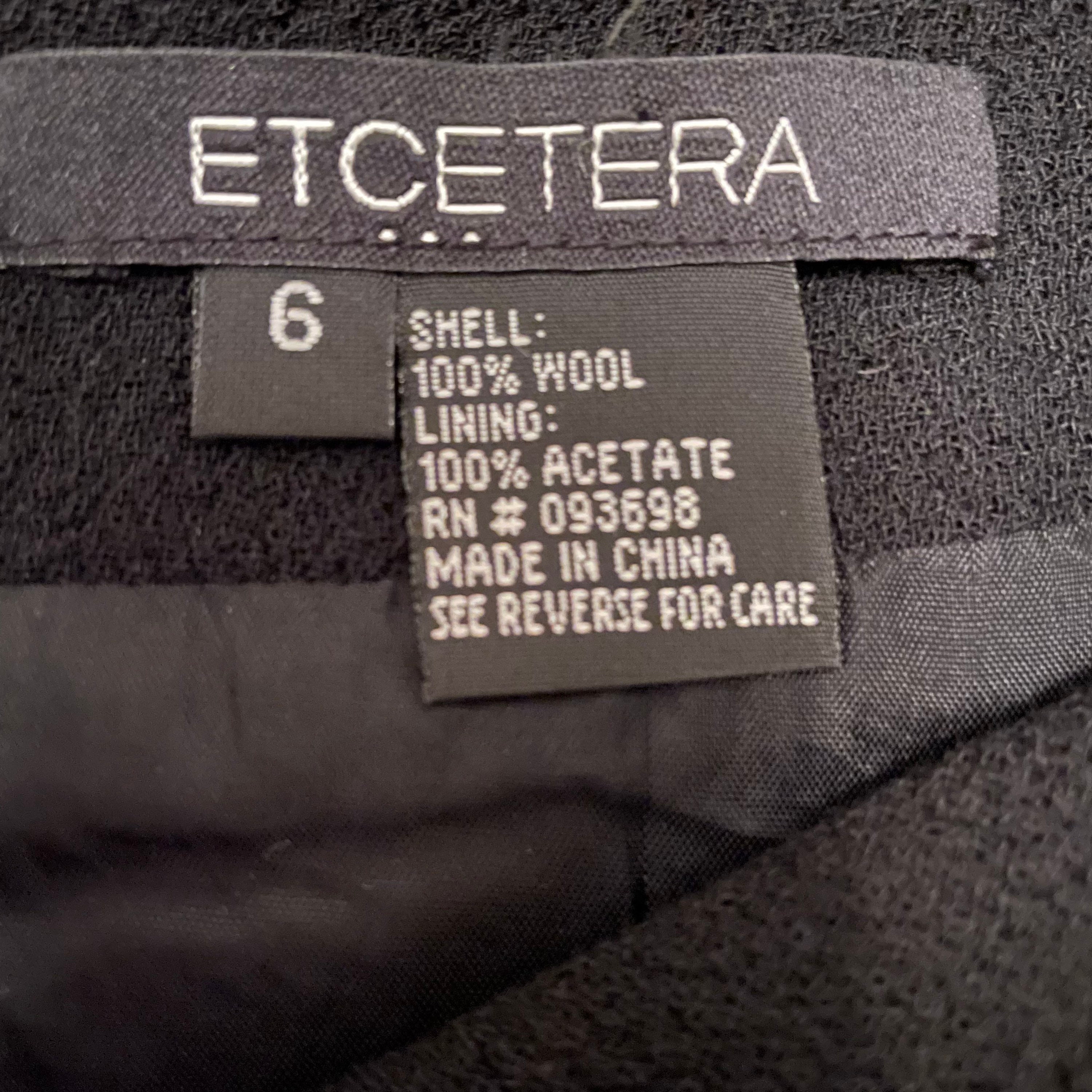 Leather/ Wool Dress Made by Etcetera Size 6 - Etsy