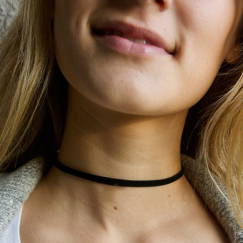 Black Choker - Etsy
