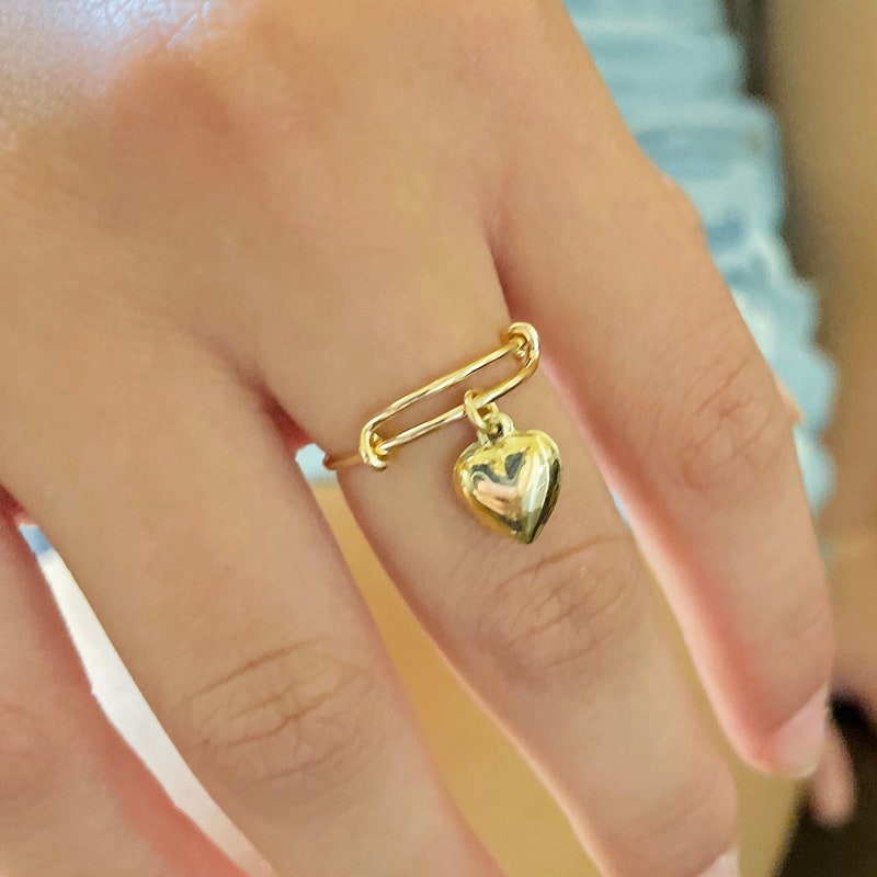 Dangle Charm Ring - Etsy