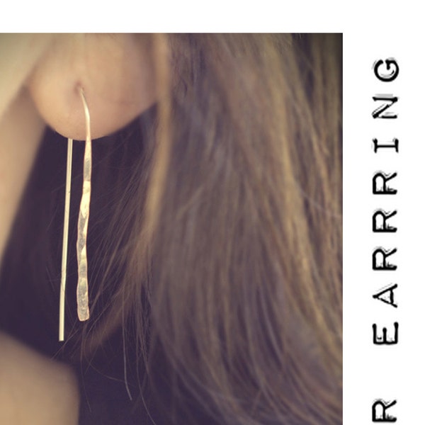 Curved Bar Earrings - Etsy